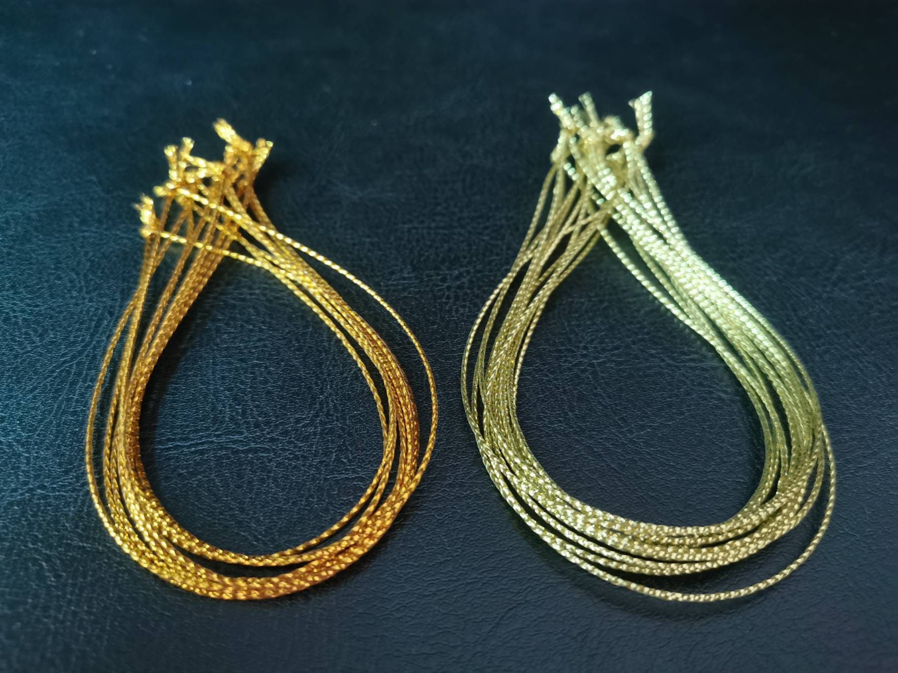 Readymade Hang Tag Metallic String Loops|metallic GOLD String Loops ...