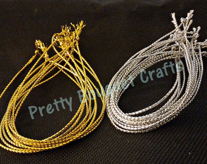 Readymade Hang Tag Metallic String Loopsmetallic GOLD String ...