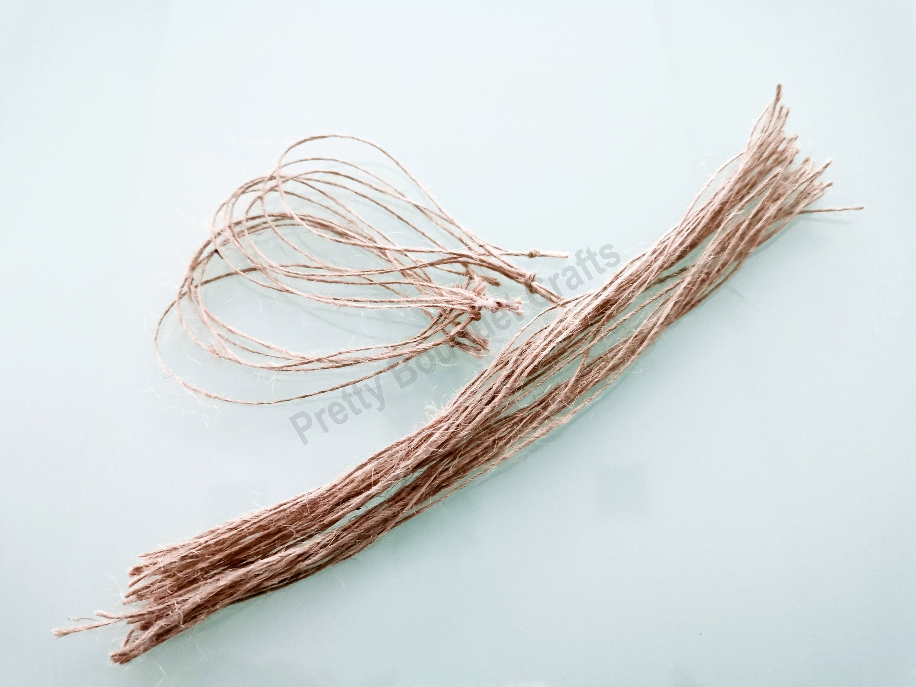 500pcs Readymade Hang Tag Natural Jute Loopsnatural Jute String ...