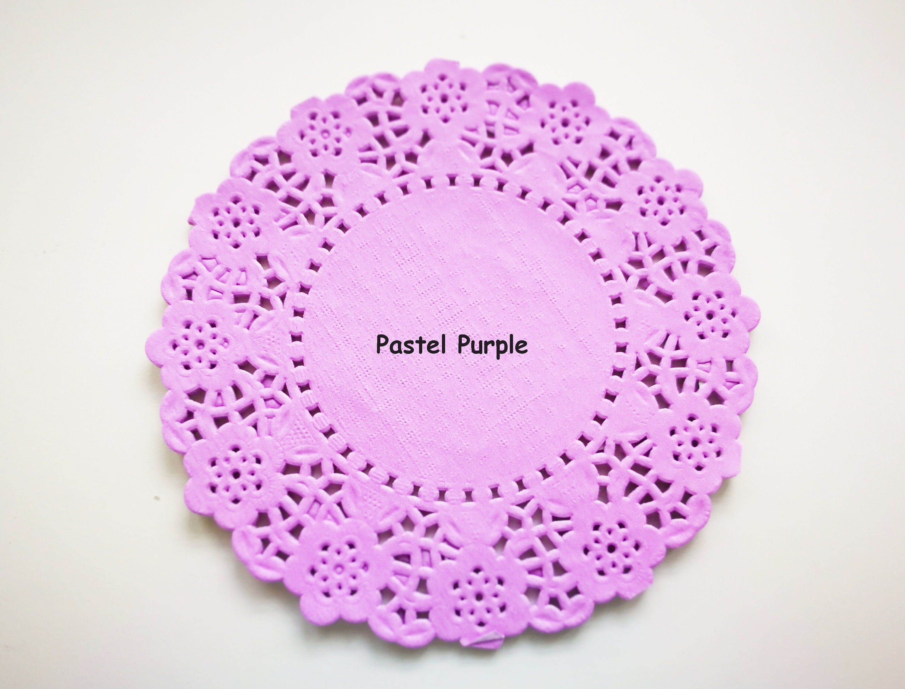 Pastel Colors French Lace Paper Doilies 4.5"|pastel Red |pastel Purple ...