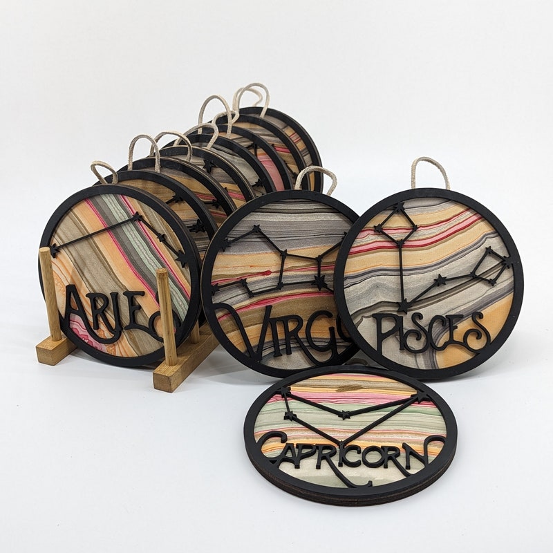 Zodiac Wall Decor - Etsy