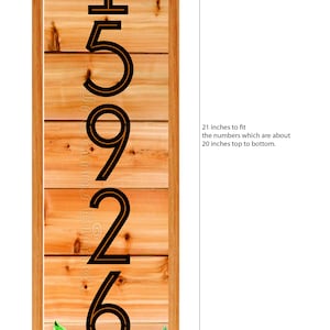 Rectangle 20" Custom Address Sign + Planter | Lasercut Wood Finished ...