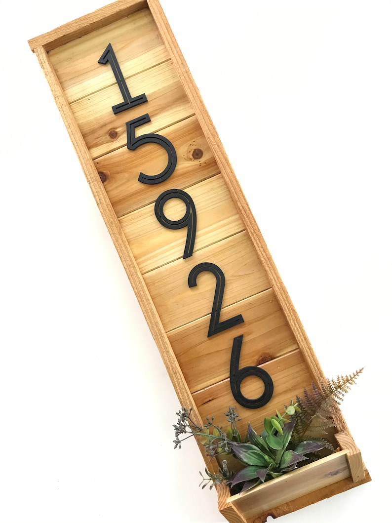 Rectangle 20 Custom Address Sign Planter Lasercut | Etsy