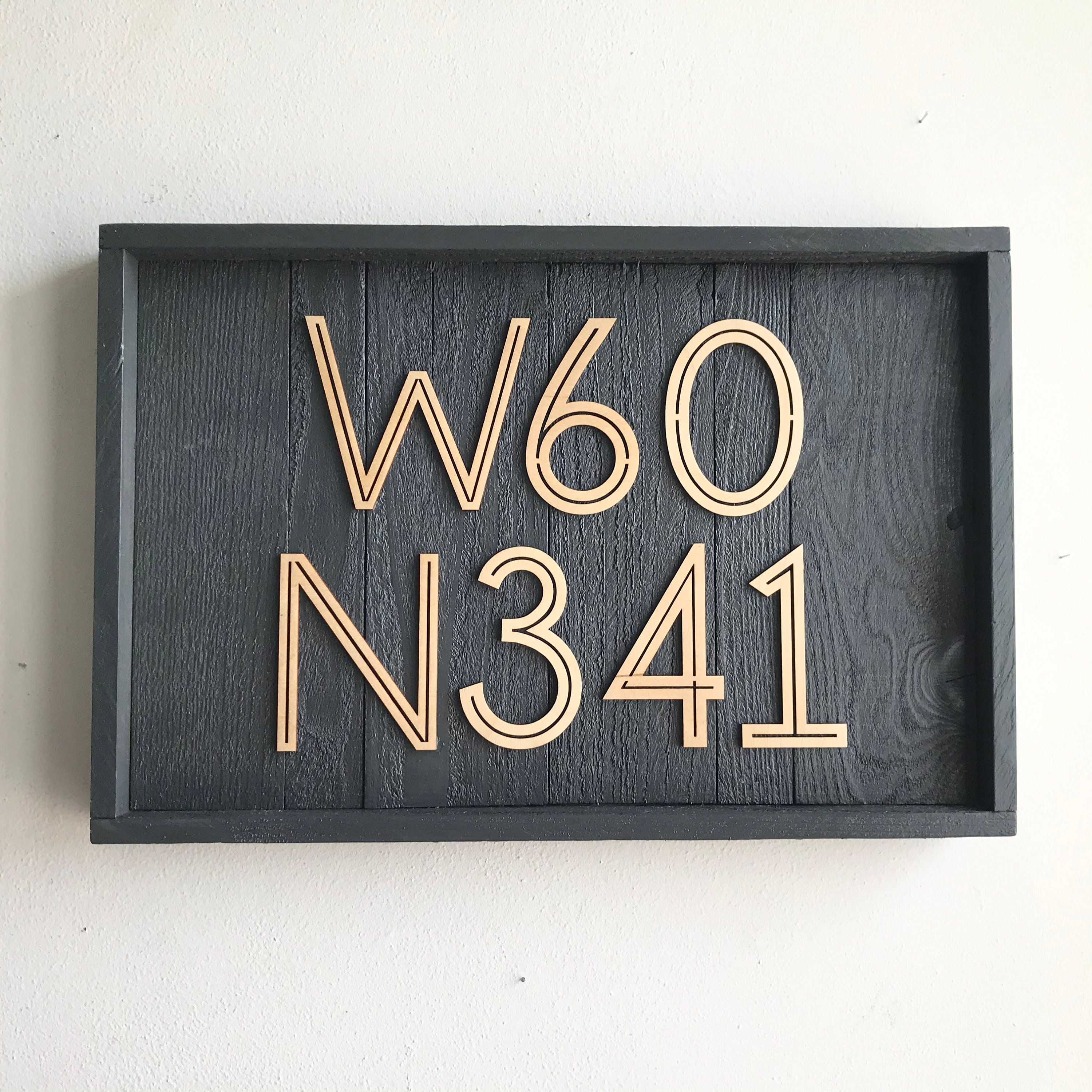 Large Rectangle Custom Address Sign | Custom Size to Fit Your House ...
