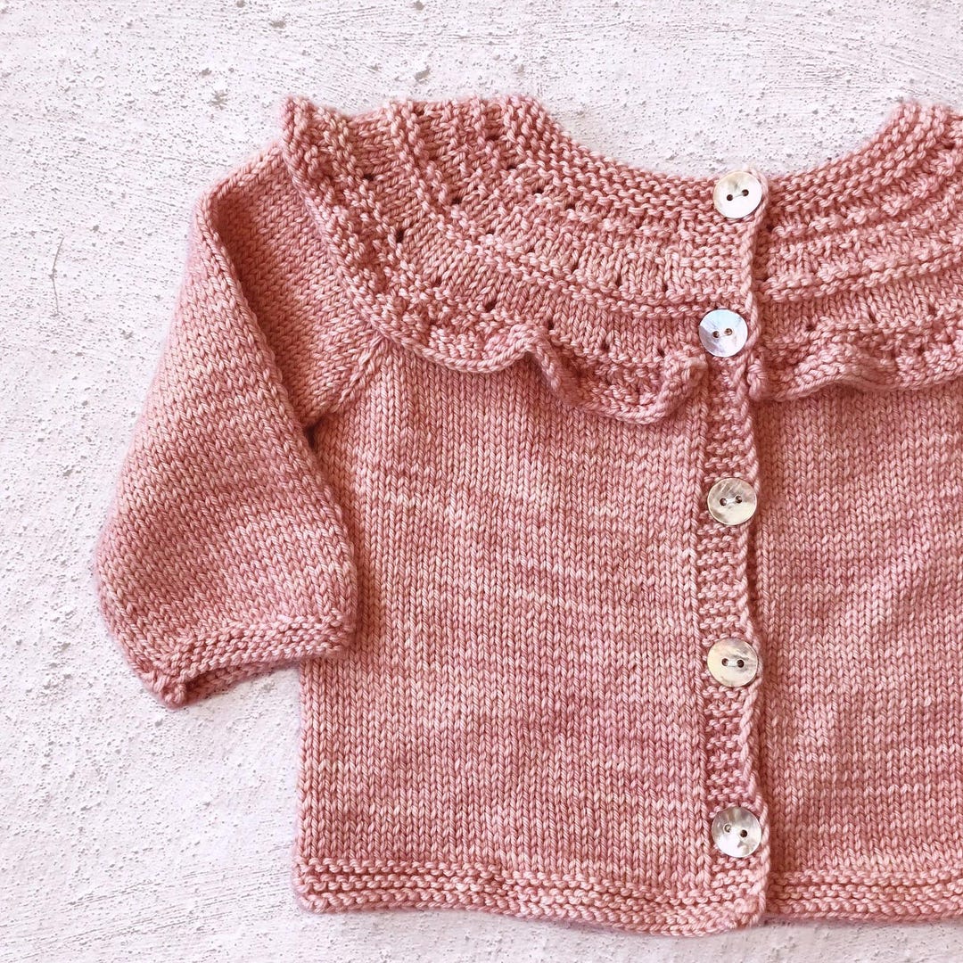 PDF Knitting Pattern Girl's Sweater Top‑down (3 m–8 yrs) • English ...