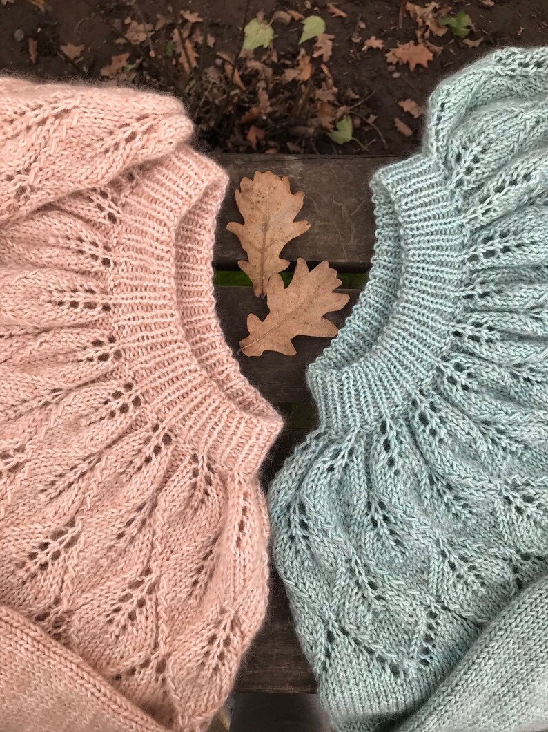 Knitting Pattern in Spanish, Triología De Hojas, Patrón Español ...