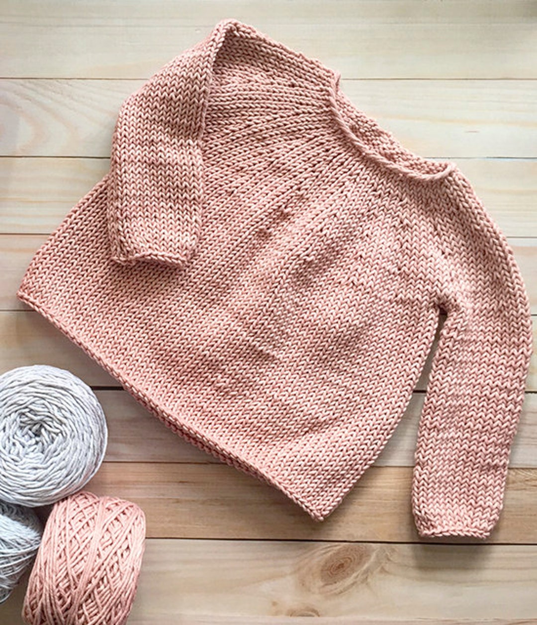 Girl Sweater Knitted Pattern, Knitting Pattern, Girl Knitting Pattern ...