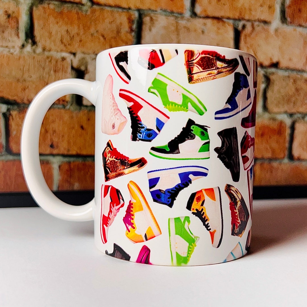 Trainers Sneakers Mug White Ceramic Fashion Shoes Lovers Footwear Air ...