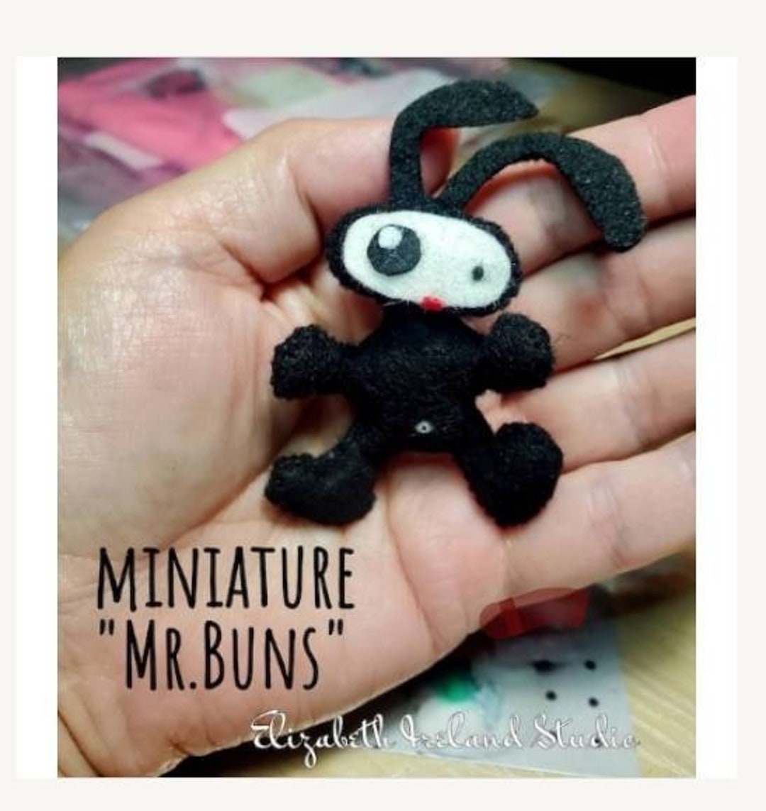 Miniature Mr.buns 2.5 6cm Bunny Rabbit Doll Pure Merino Wool Rudy Gloom ...