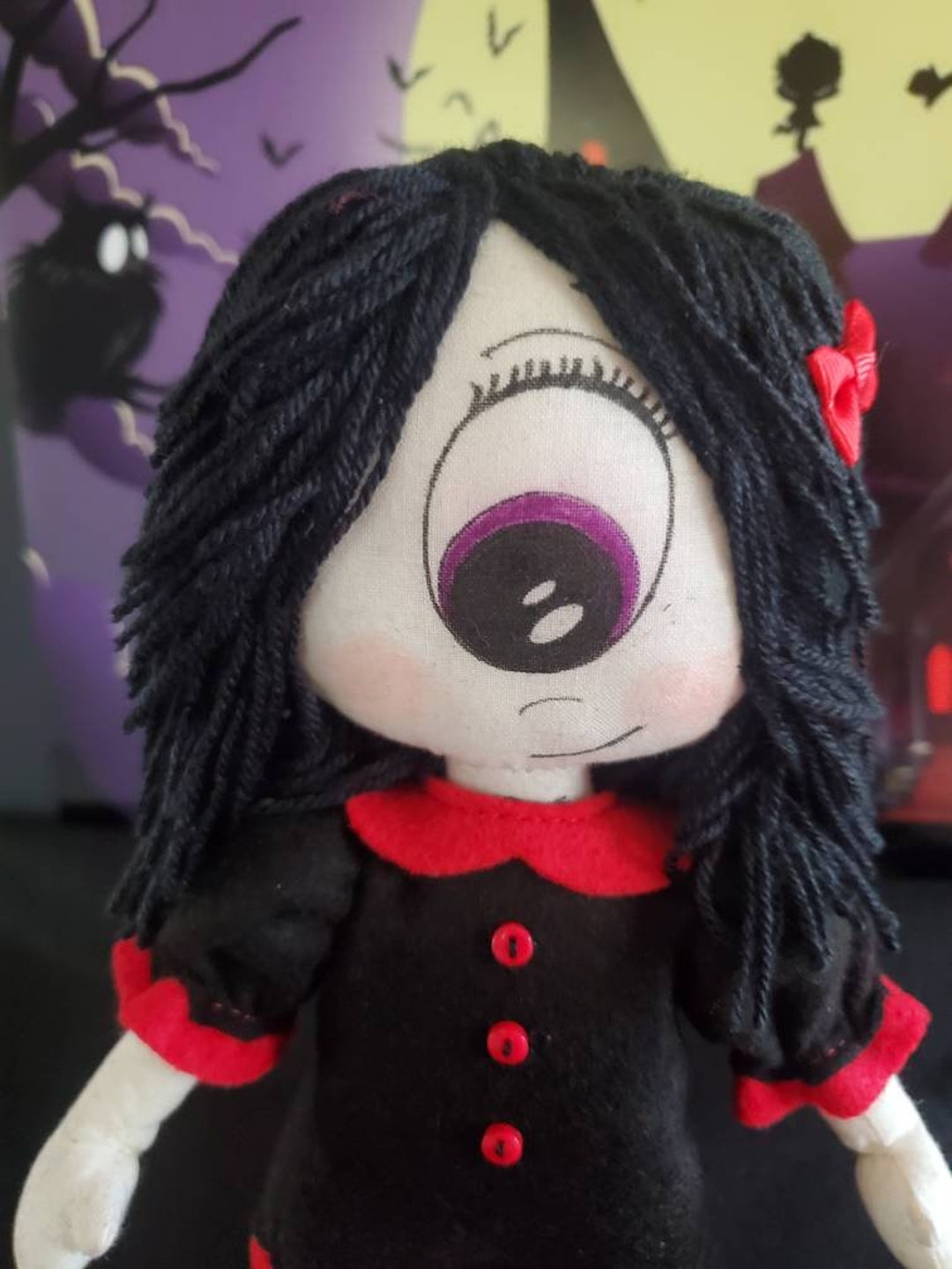 Cyclops Doll IRIS 29cm/11in of Gloomsville Ruby Gloom's - Etsy Canada