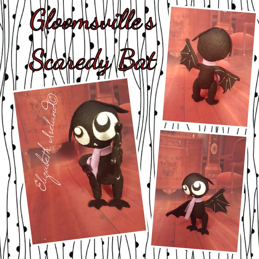 Scaredy Bat Doll 4.5 Posable Doll of Gloomsville Ruby - Etsy
