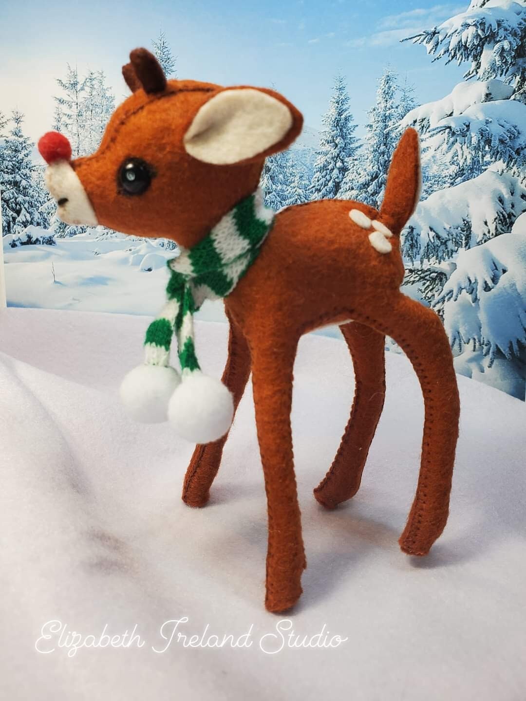 Miniature Art Figure Rudolph the Island of Misfit Toys Posable Merino ...