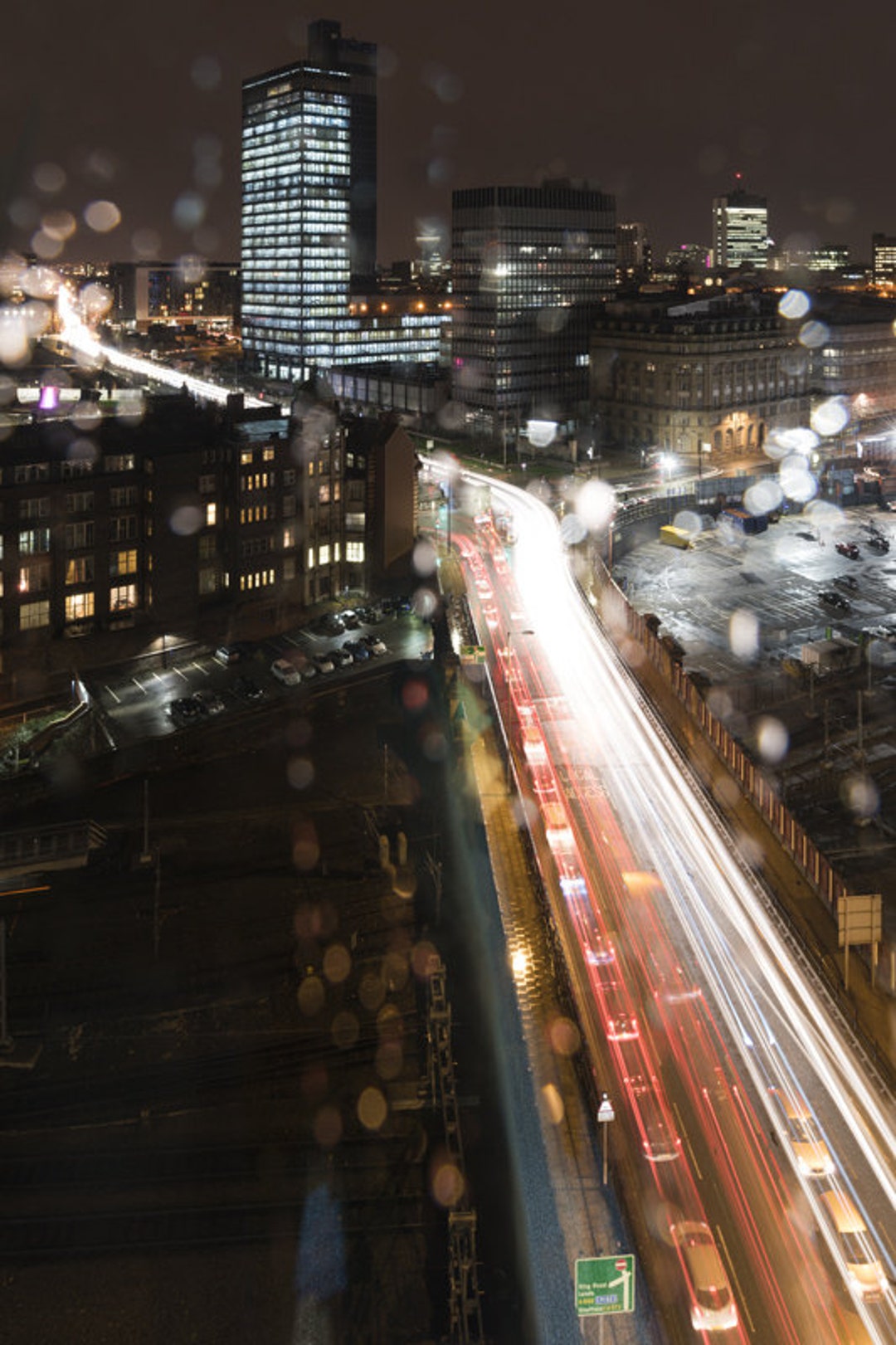 Rush Hour in the City of Rain. Manchester City Street Night - Etsy