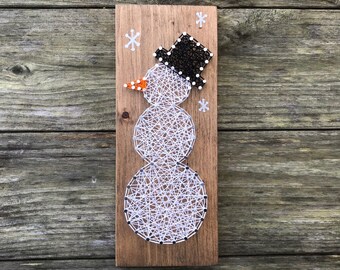 Snowman string art | Etsy