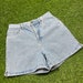 Generra High Rise Light Wash Vintage Denim Shorts - Etsy