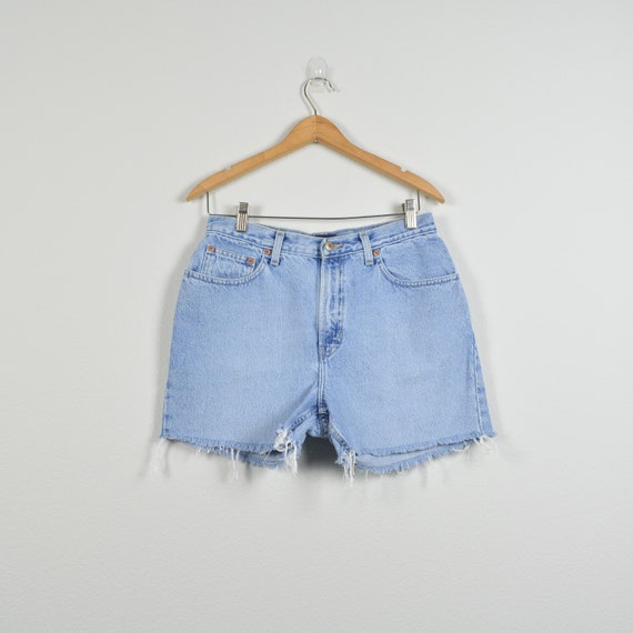 Old Navy Cutoff Denim Shorts High Rise Slouchy Straig… - Gem