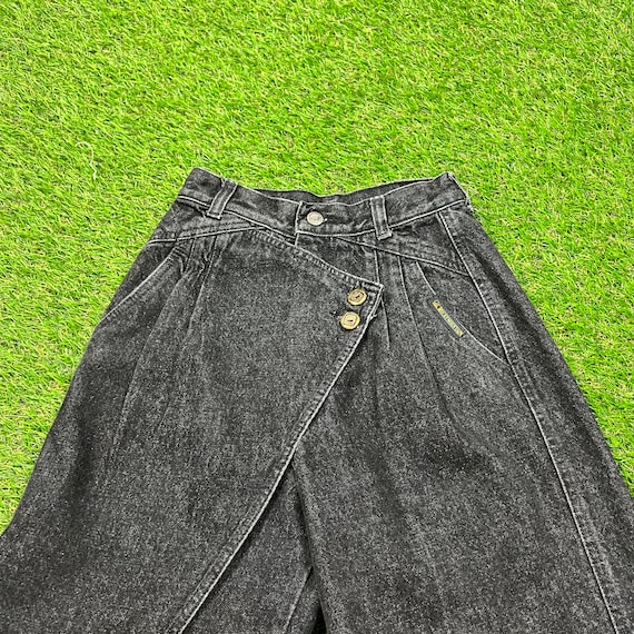 Rocky Mountain Black Vintage Western Button Flap Jeans - Gem