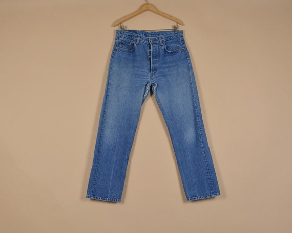 Levi’s 501 80s Vintage Denim Button Fly Jeans - Gem