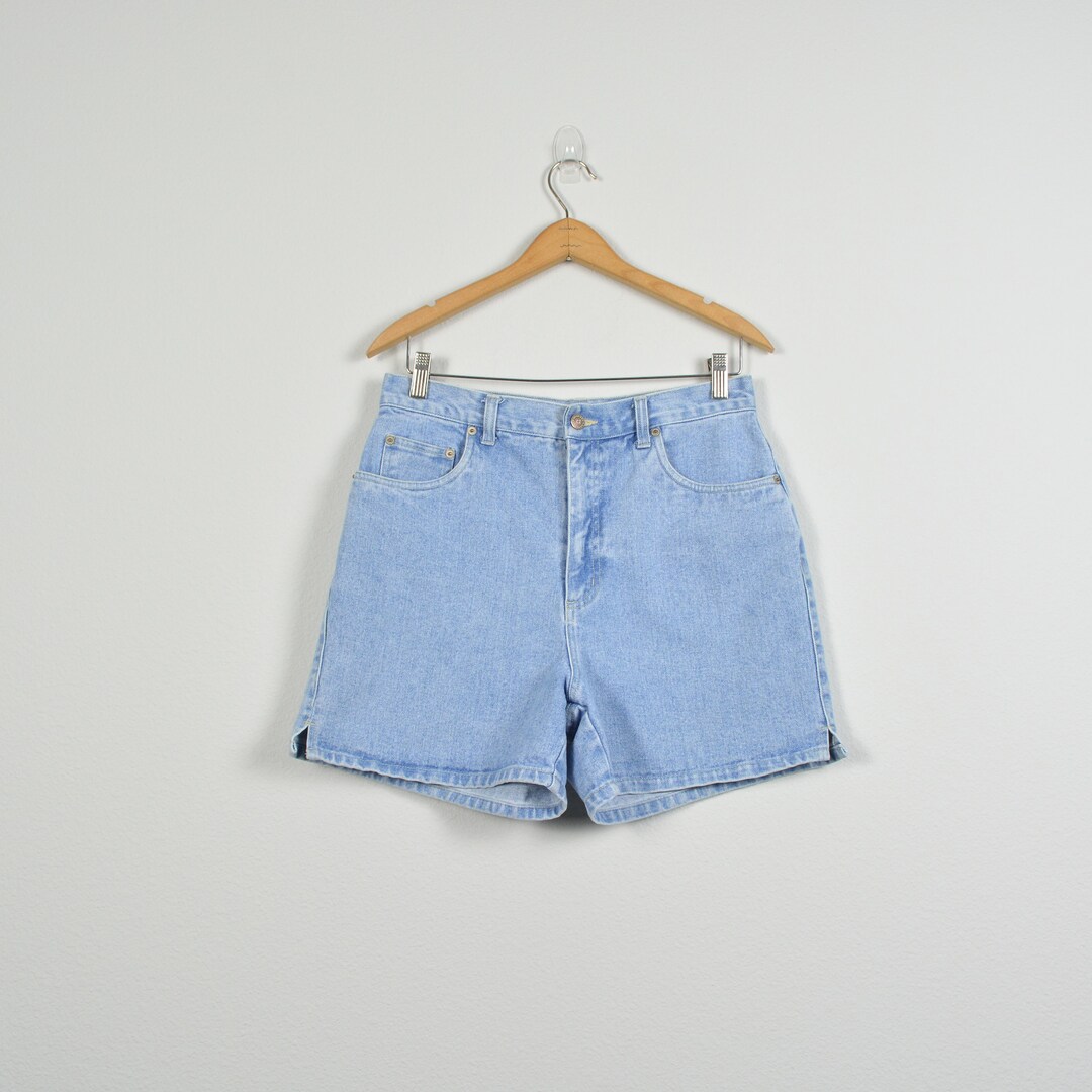 Generra High Rise Light Wash Vintage Denim Shorts - Etsy