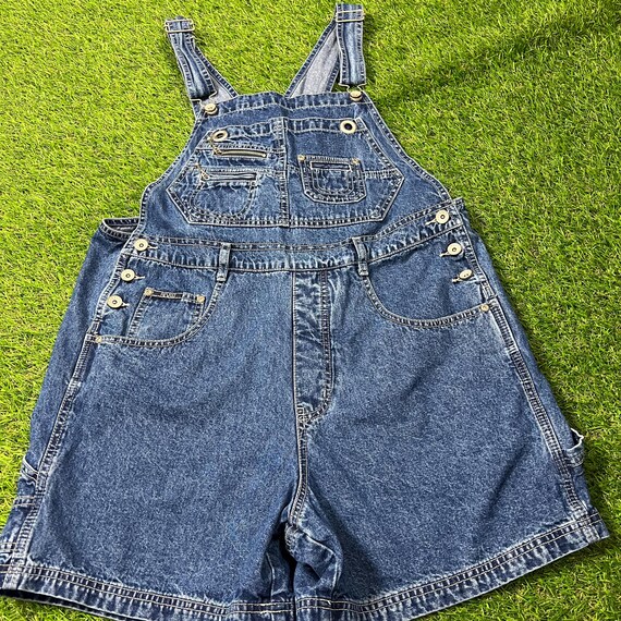 revolt vintage denim short overalls - Gem