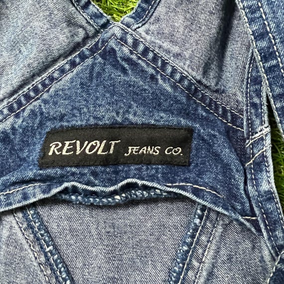 revolt vintage denim short overalls - Gem