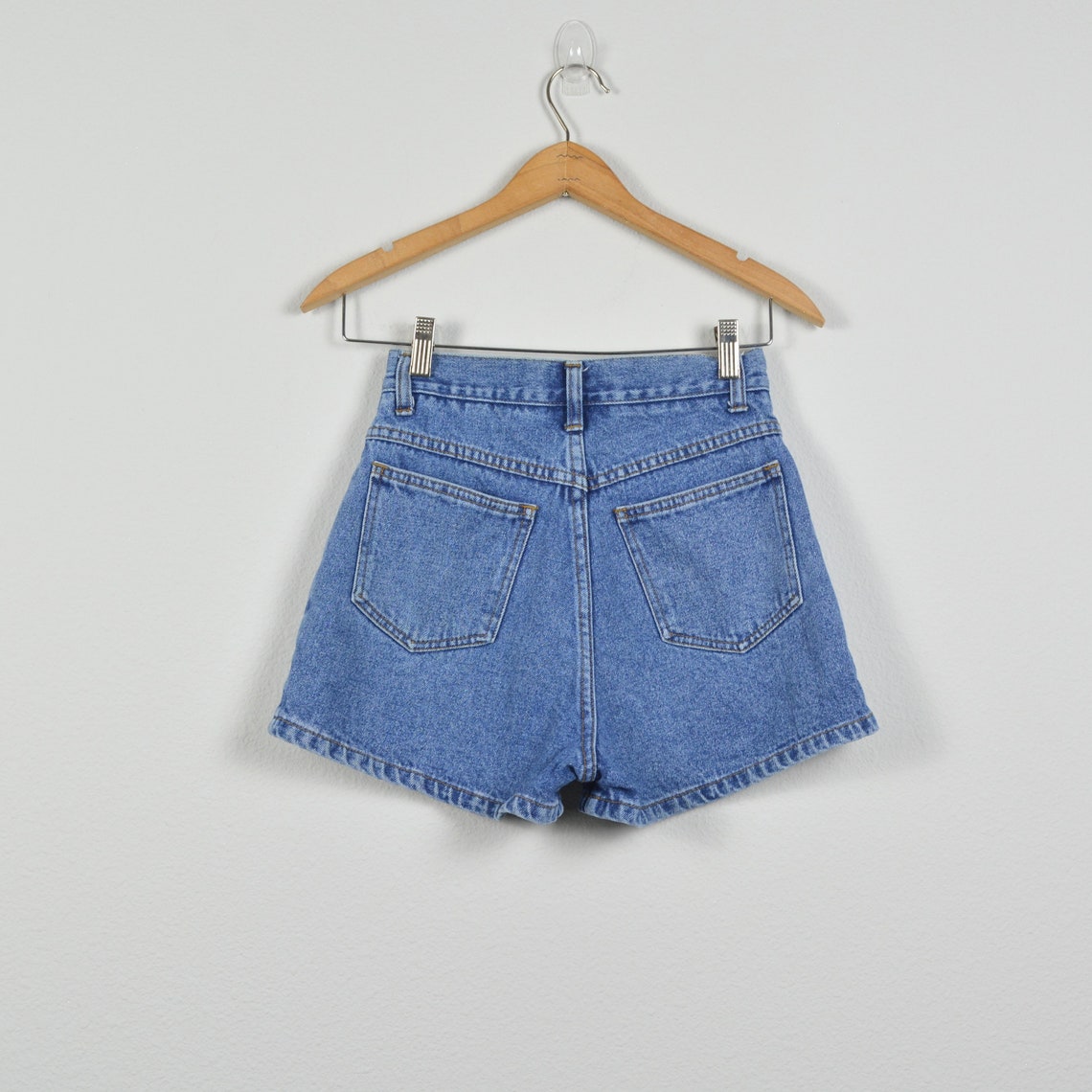 Extra 90s Denim Daisy Print Shorts - Etsy