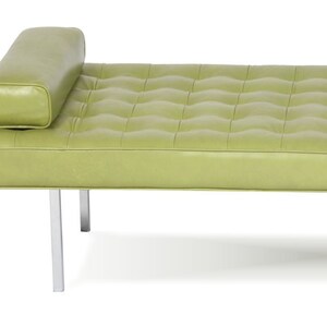 Retro - Modern Tufted Genuine Leather Daybed, Bench, Lounge Chaise - Etsy