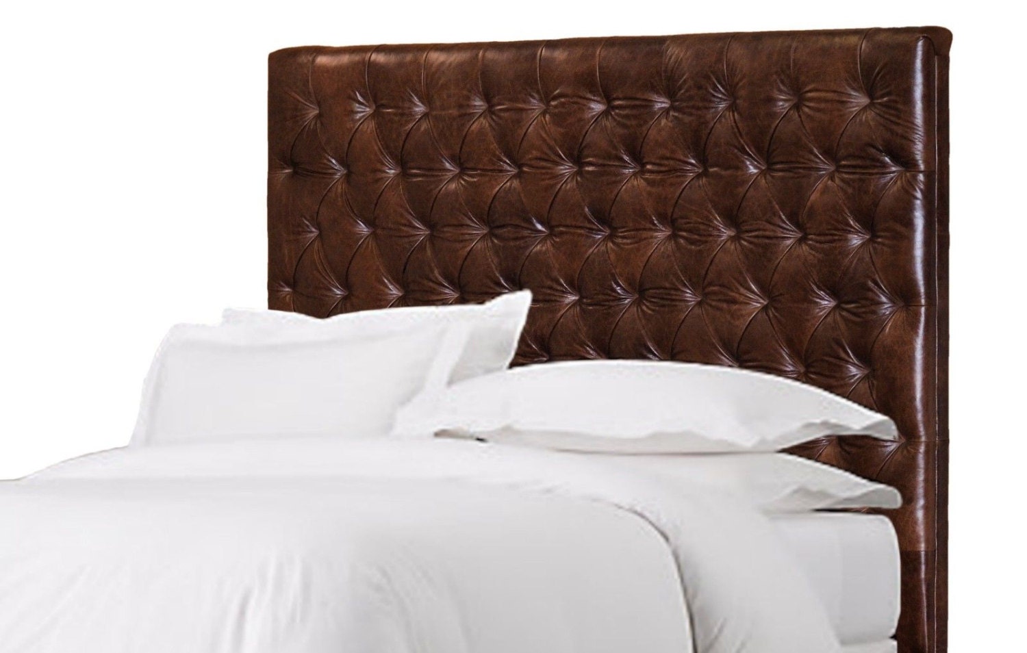 King Size Chesterfield Headboard W Deep Buttonless Diamond Tufting In