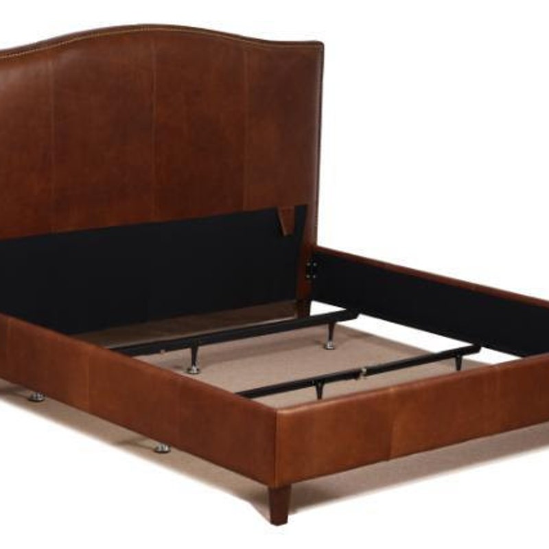 Leather Panel Bed Queen - Etsy