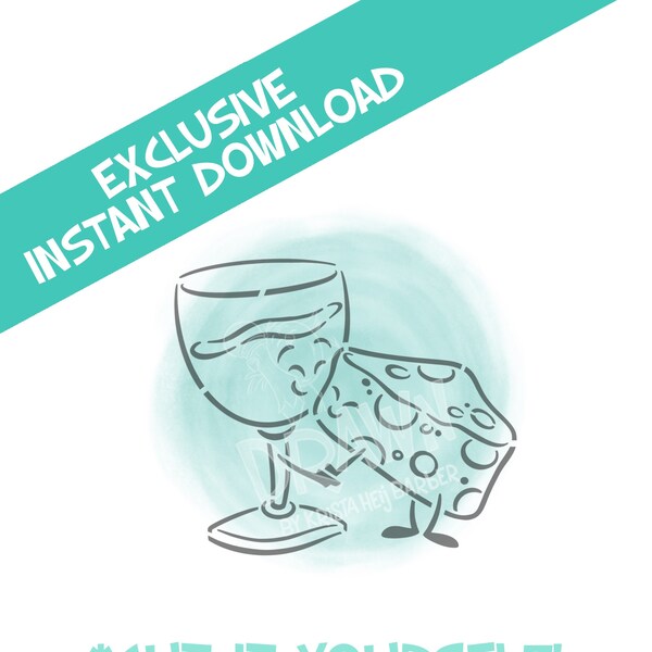 Wine and Cheese Go Together Svg - Etsy