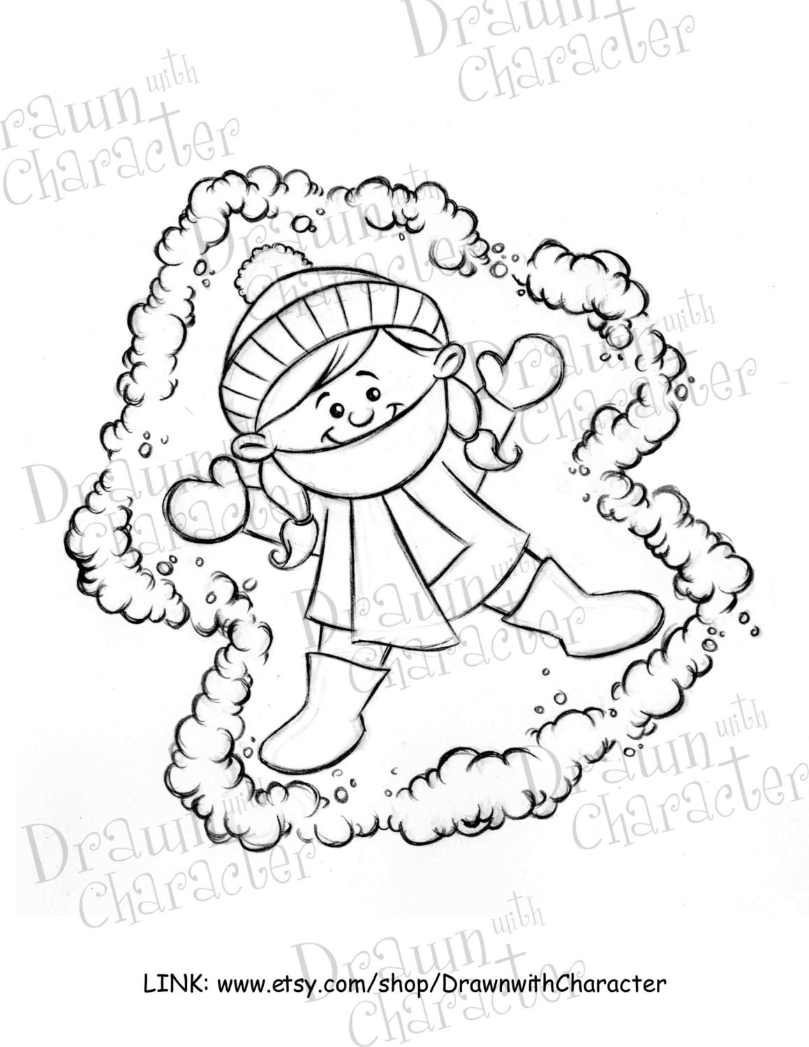 Snow Angel Clip Art