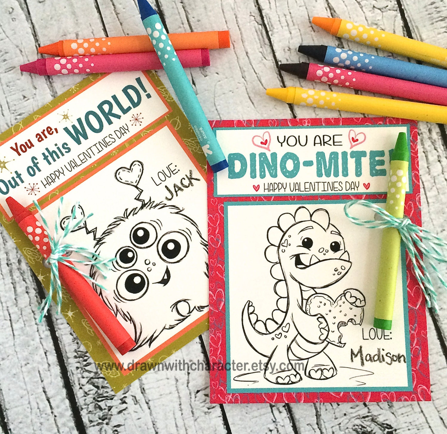 Printable Alien Valentine Coloring Card you Are Out of - Etsy