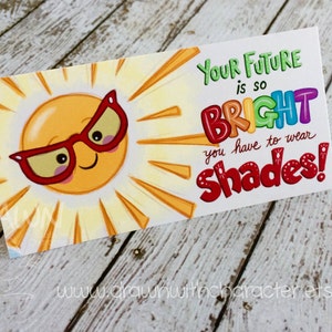 Graduation Your Future is so Bright Bag Topper, Graduation Gift ...