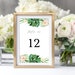 Tropical Table Number Template Printable Beach Wedding Cards Instant ...