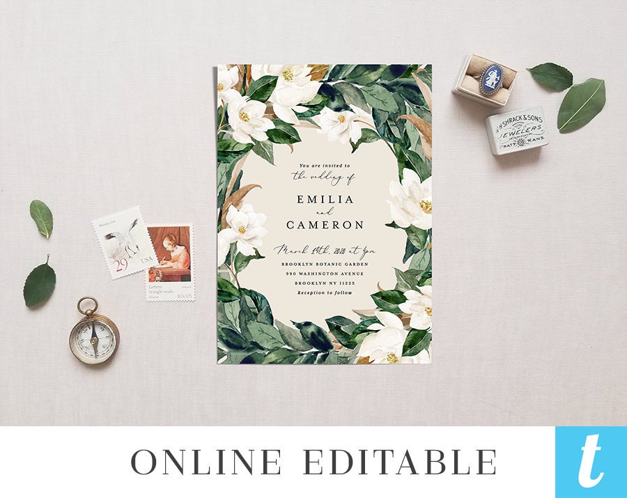 Outdoor Wedding Invitation Template Instant Download Digital | Etsy