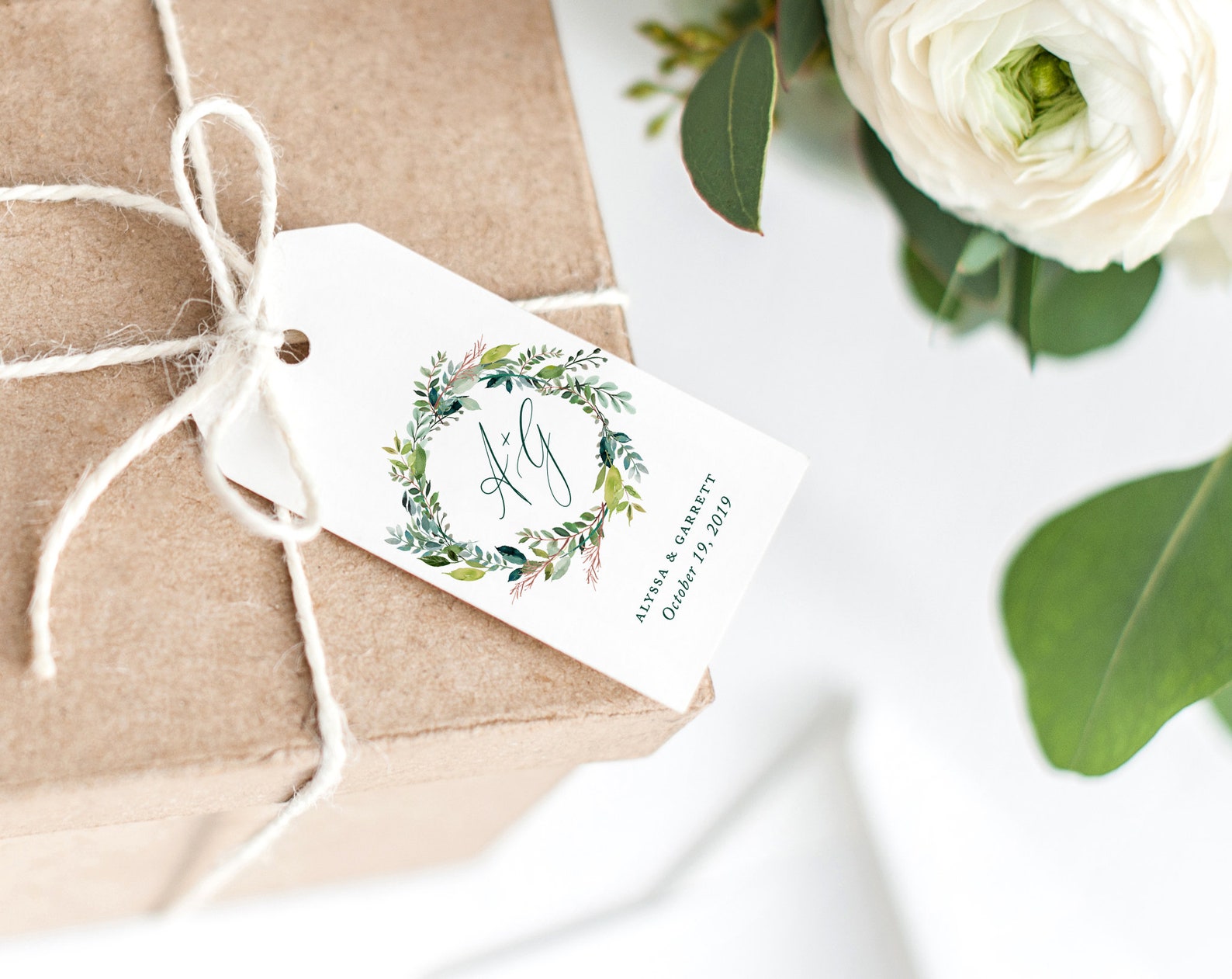 Wedding Gift Tag Template Printable Digital Instant Download - Etsy