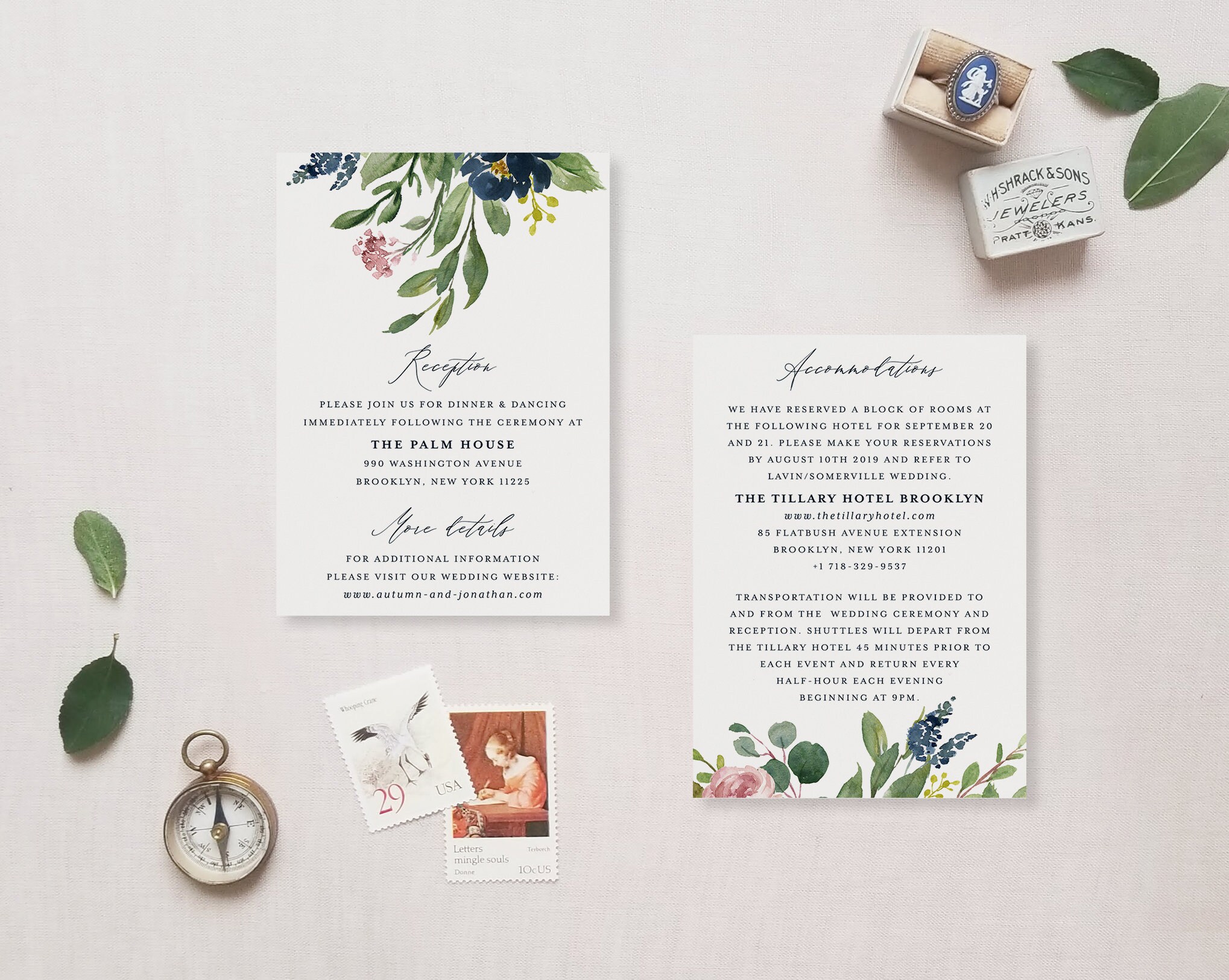 Wedding Details Card Template Printable Information Card DIY | Etsy