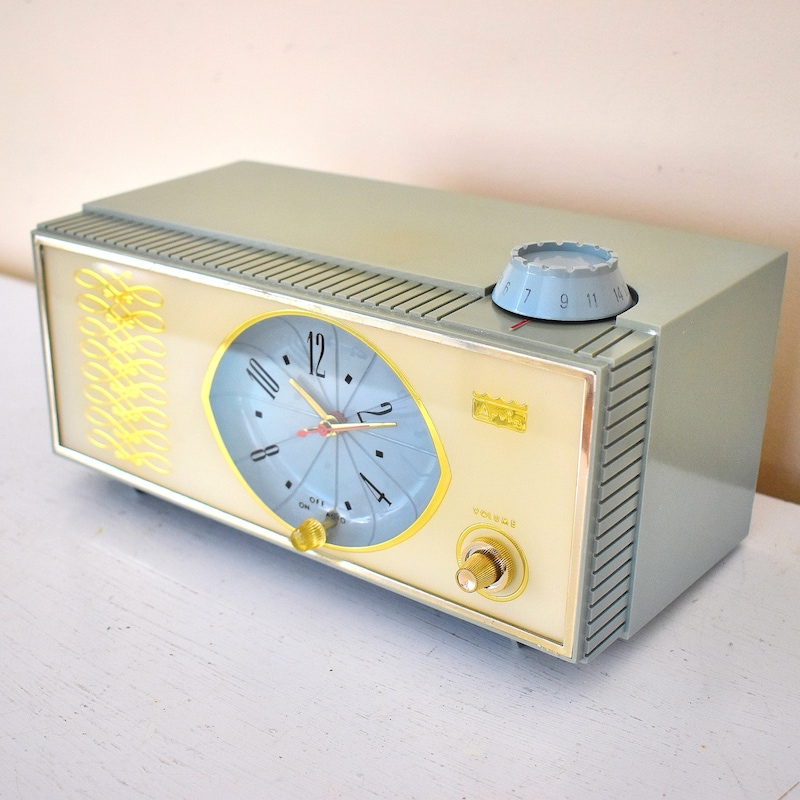 1960s Clock Radio - Etsy