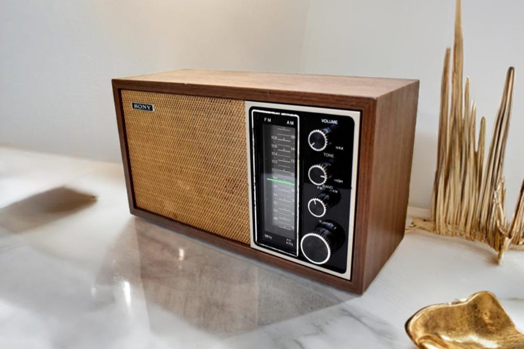 Vintage Sony AM/FM Transistor Radio - 1970s Solid State Receiver - Etsy