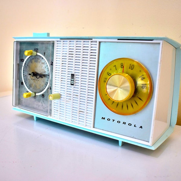 1960s Clock Radio - Etsy