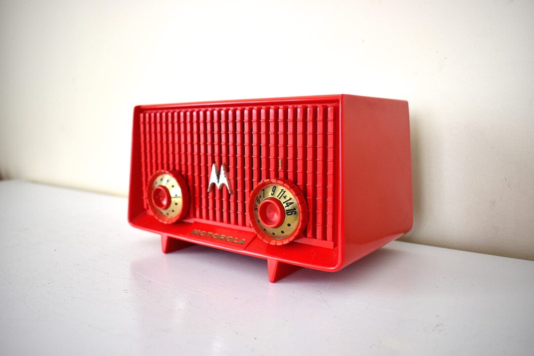 Siren Red 1956 Motorola Model 56R AM Vacuum Tube Radio Loud - Etsy