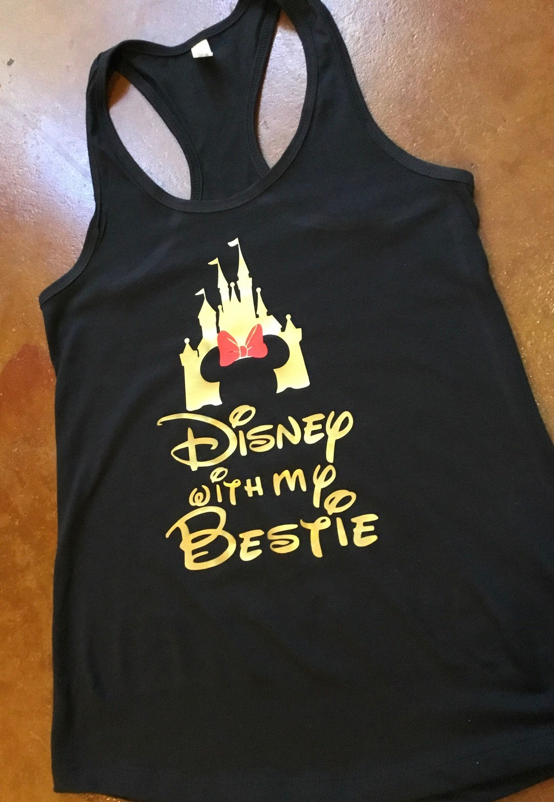 Disney With My Bestie, Racerback Tank, Best Friends , Vacation ...