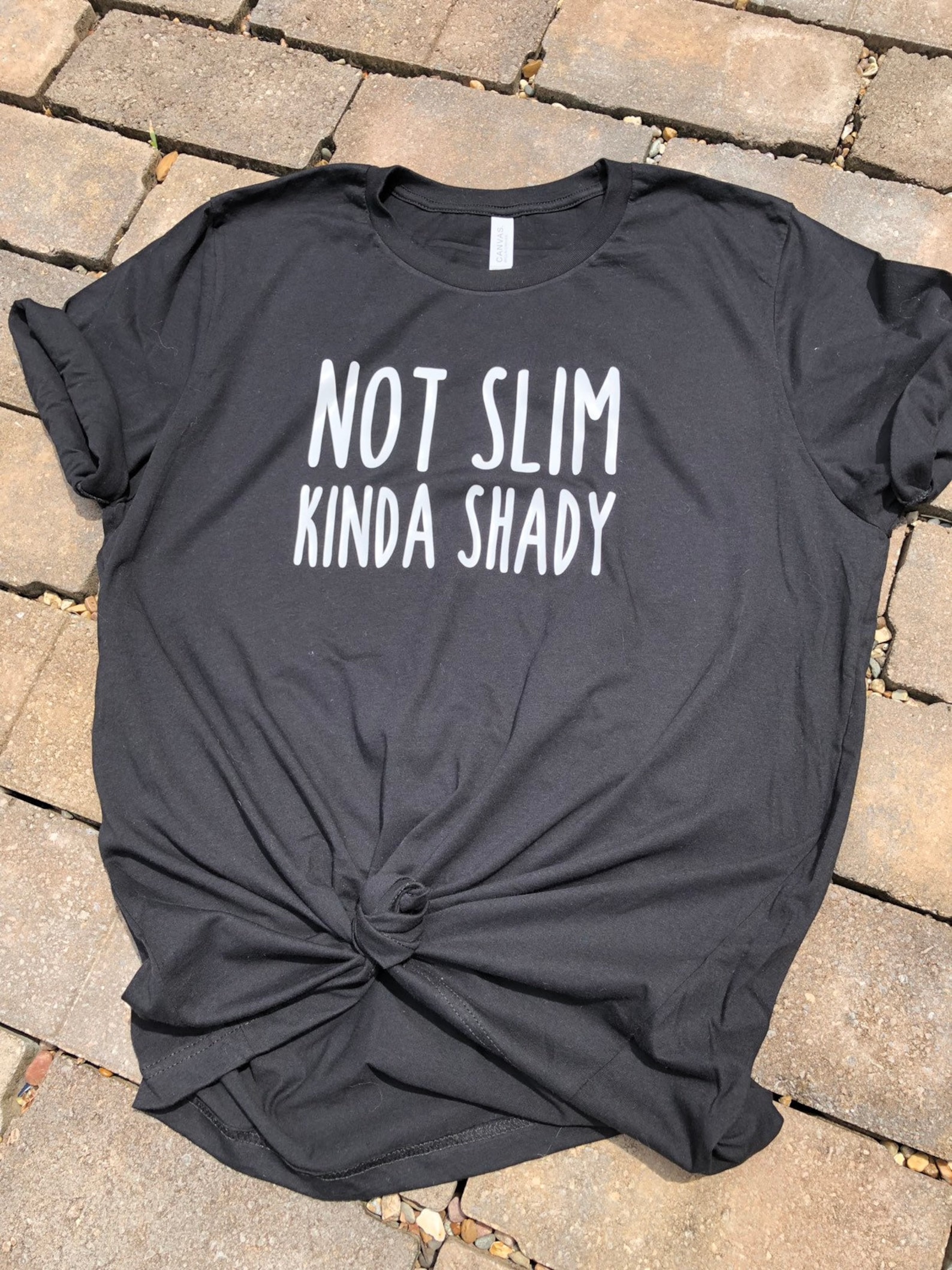 Not Slim Kinda Shady T-shirt Funny Shirt Sarcastic Ladies - Etsy