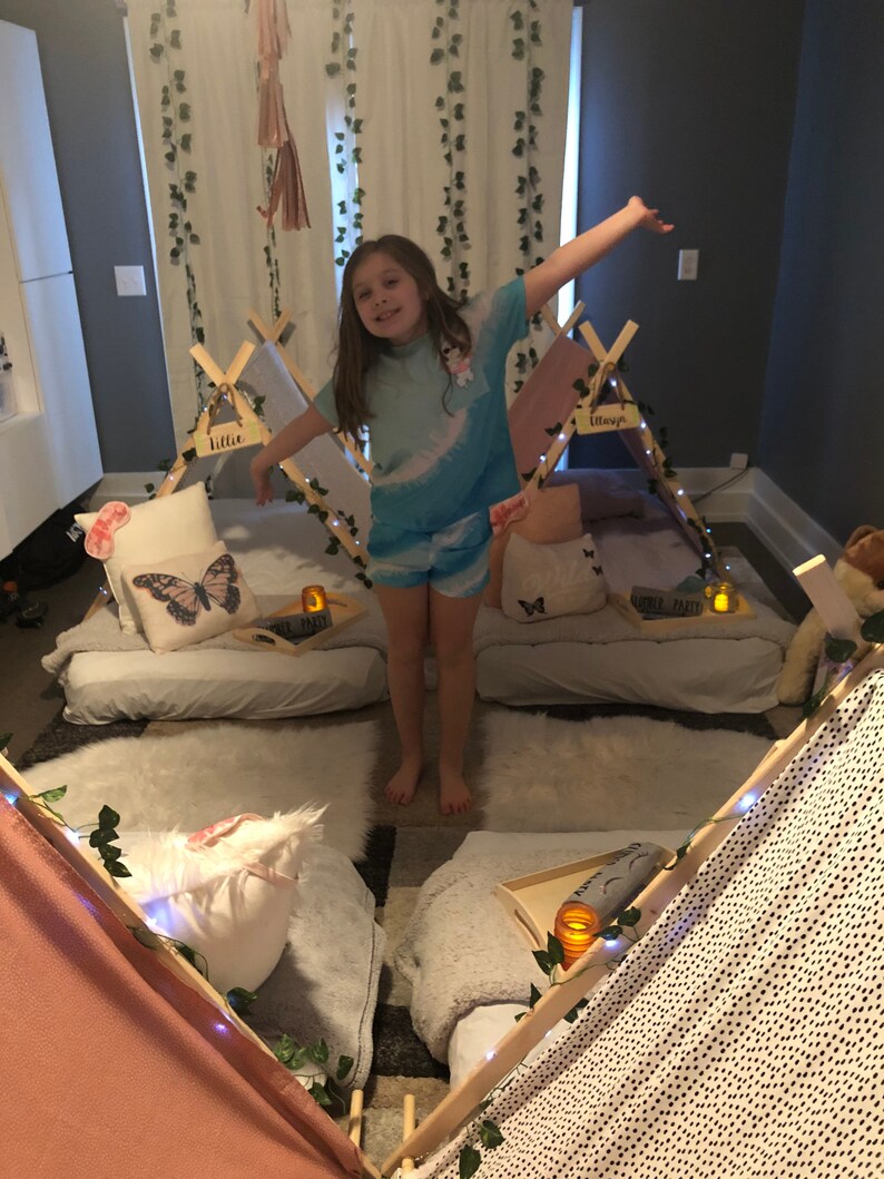 Sleep Over Party Diy Teepee Sleepover Diy Sleepover Party | Etsy