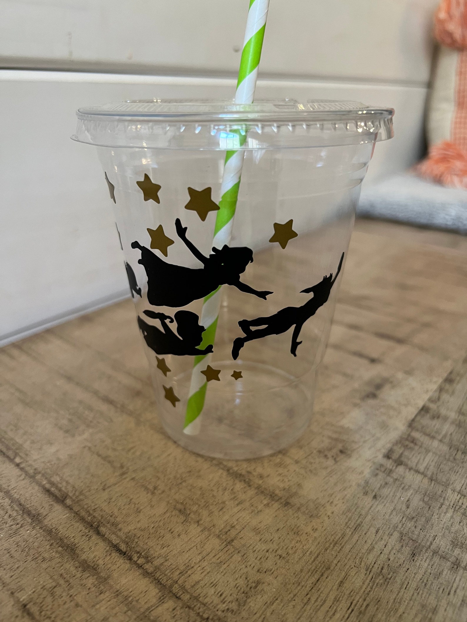 Neverland Party Cups Peter Pan Silhouettes Decorated Cups - Etsy