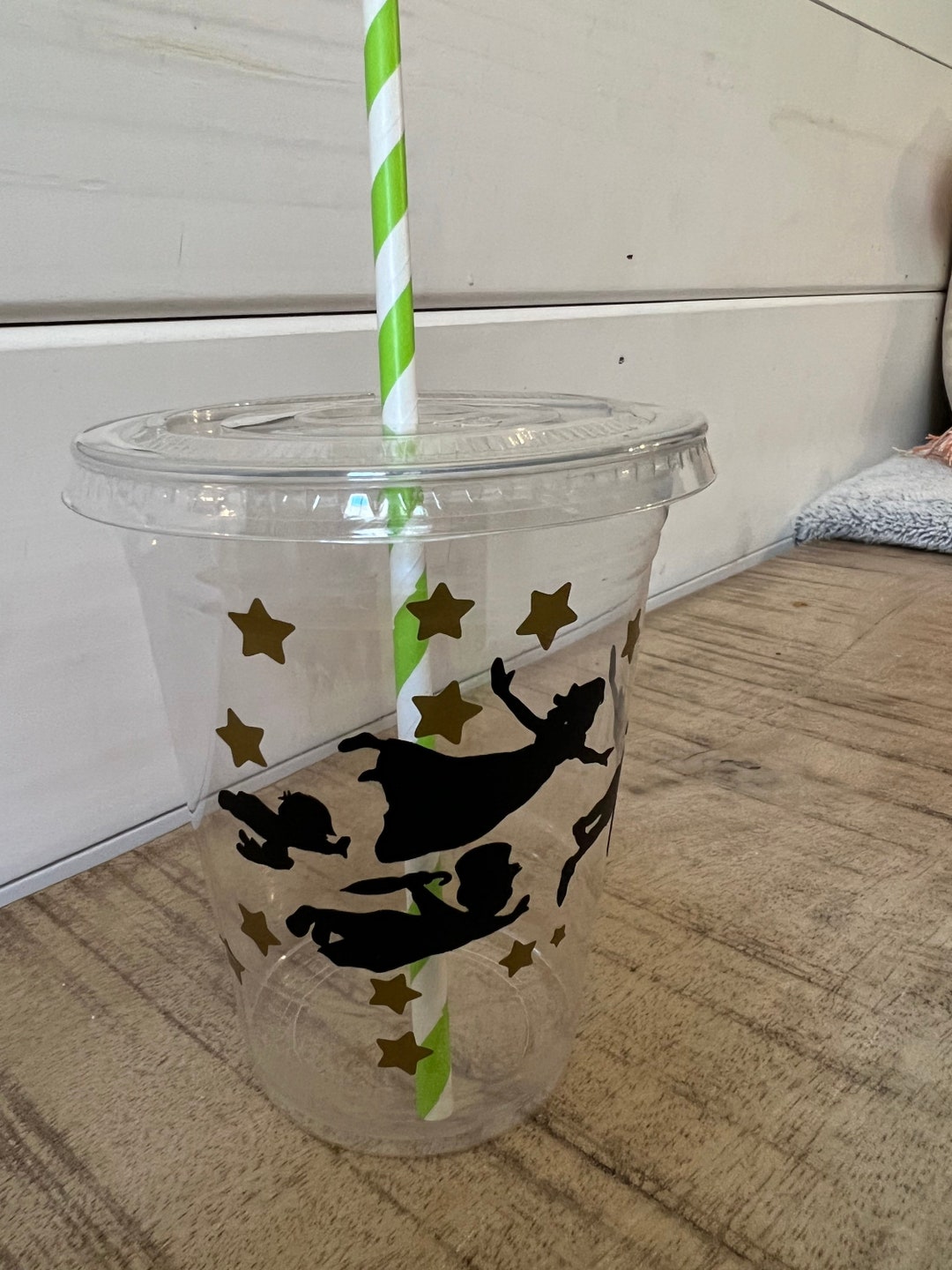 Neverland Party Cups, Peter Pan Silhouettes, Decorated Cups, Party ...