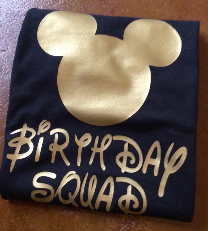 Birthday Squad Shirts Disney Squad Matching Shirts - Etsy