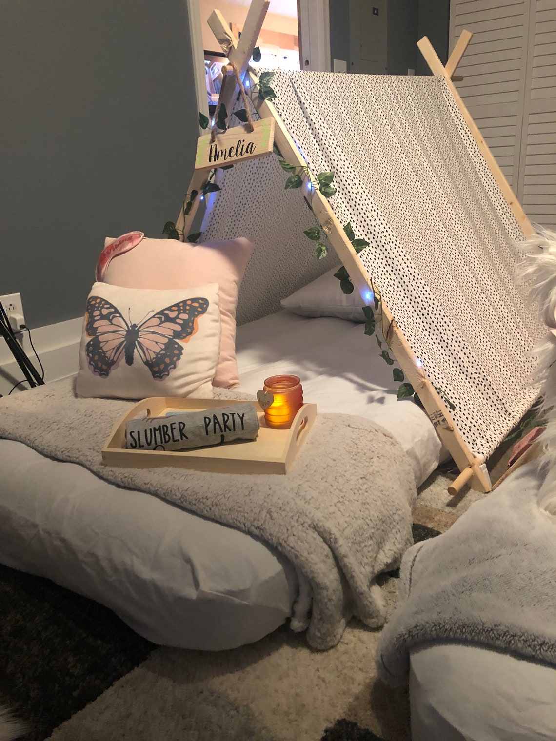 Sleep Over Party Diy Teepee Sleepover Diy Sleepover Party | Etsy