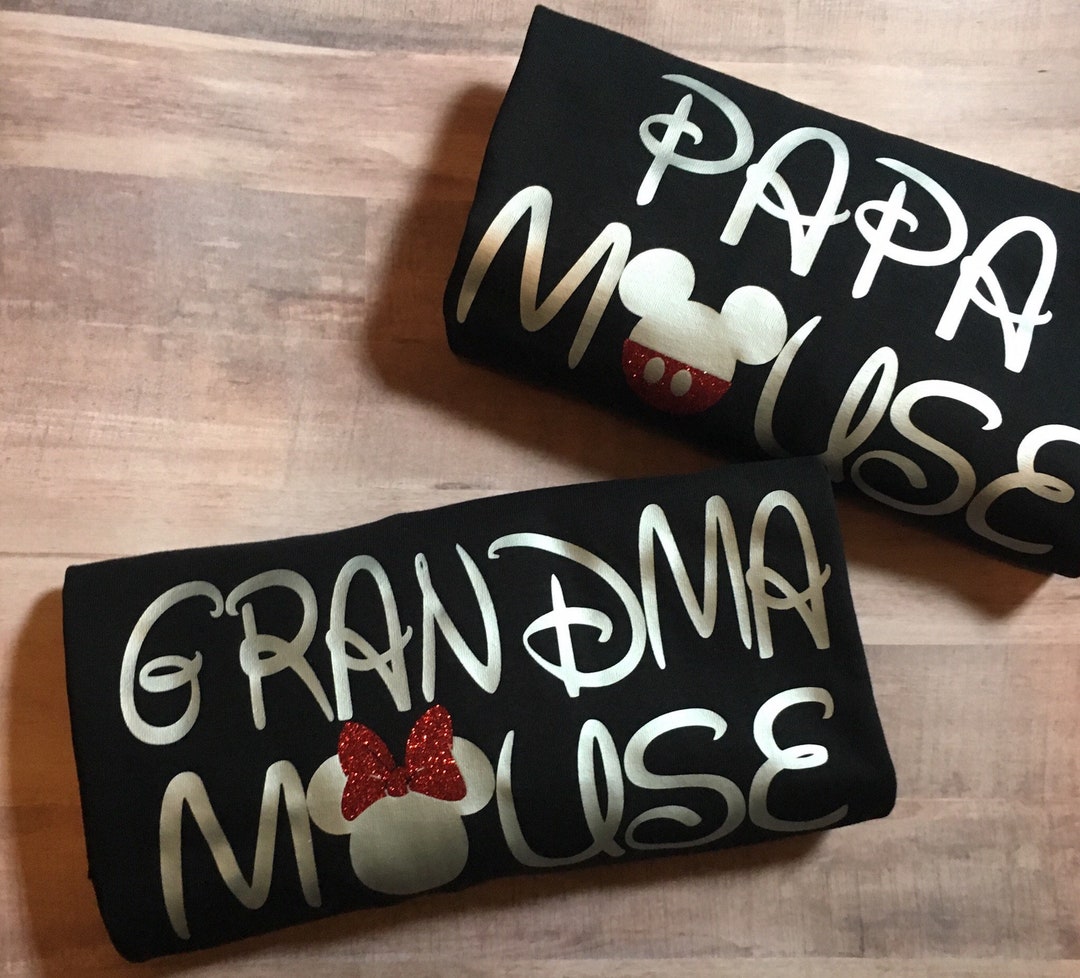 Grandma Mouse, Papa Mouse , Family Matching Shirts, Family Vacation ...