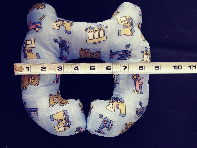 Infant/toddler Neck Pillow - Teddy Bears and Vehicles Pattern - Etsy
